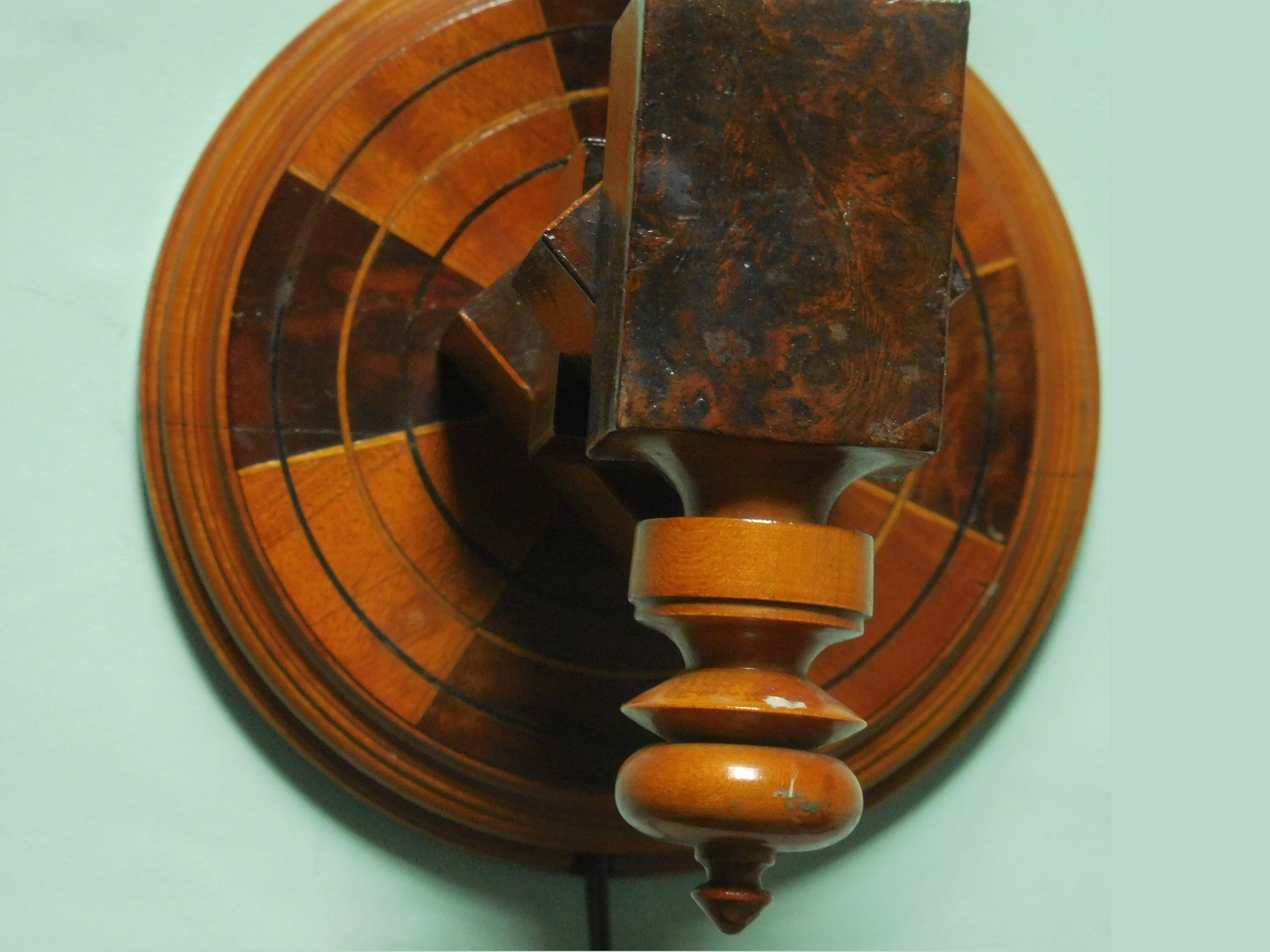 Folk Art Wooden Sconce Lamp Tramp Art Lamp Hand Carved Wood - Etsy