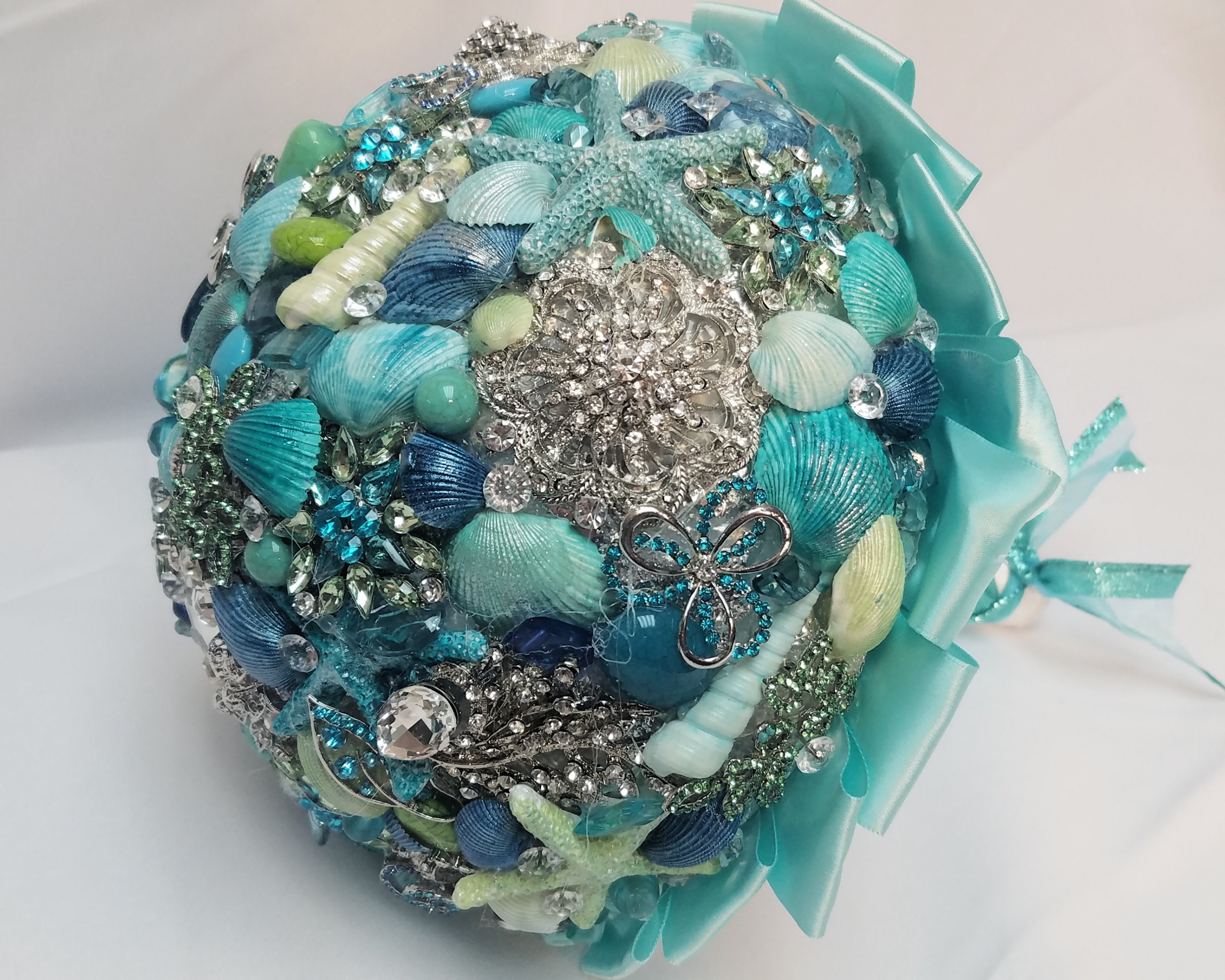 Mermaid Inspired Bouquet, Seashell Bouquet, Sea Shell, Beach Bouquet ...