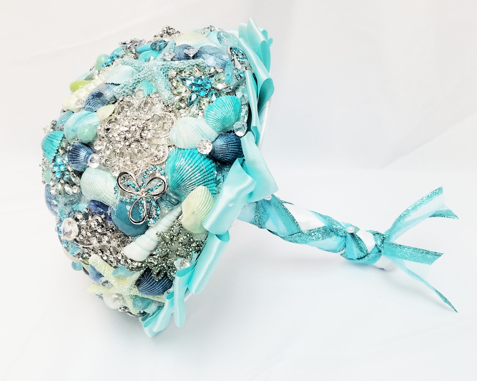 Mermaid Inspired Bouquet, Seashell Bouquet, Sea Shell, Beach Bouquet ...