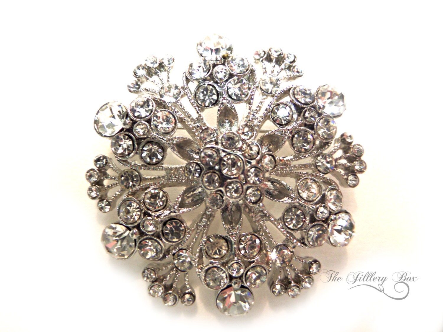 Brooch / Vintage Style Brooch / Brooch Wedding Bouquet / Rhinestone ...