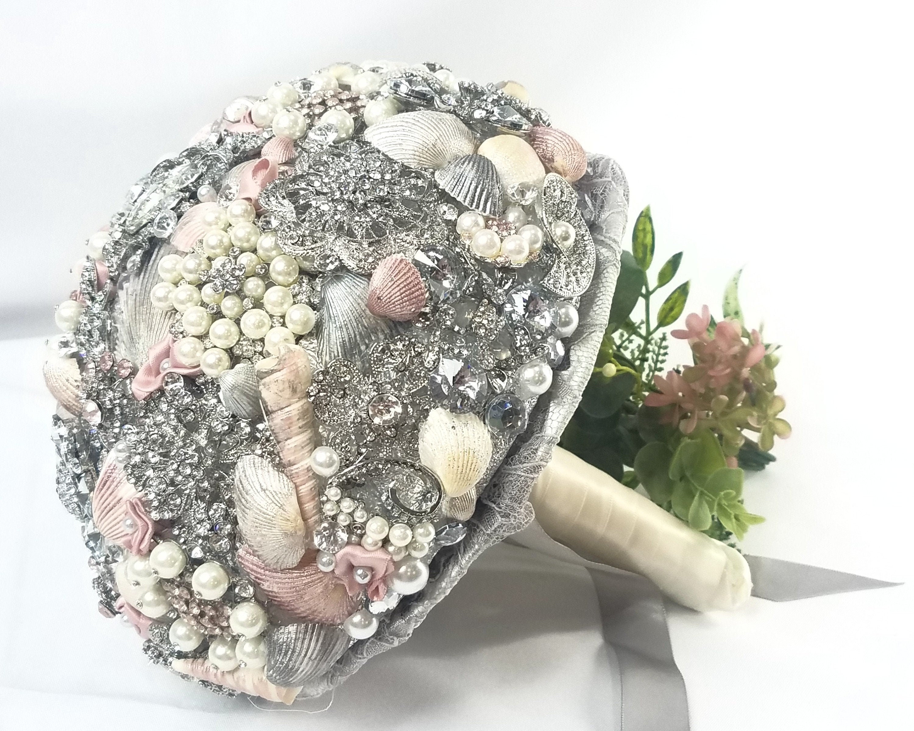 Seashell Bouquet, Beach Bouquet, Beach Bridal Bouquet, Coastal Wedding ...
