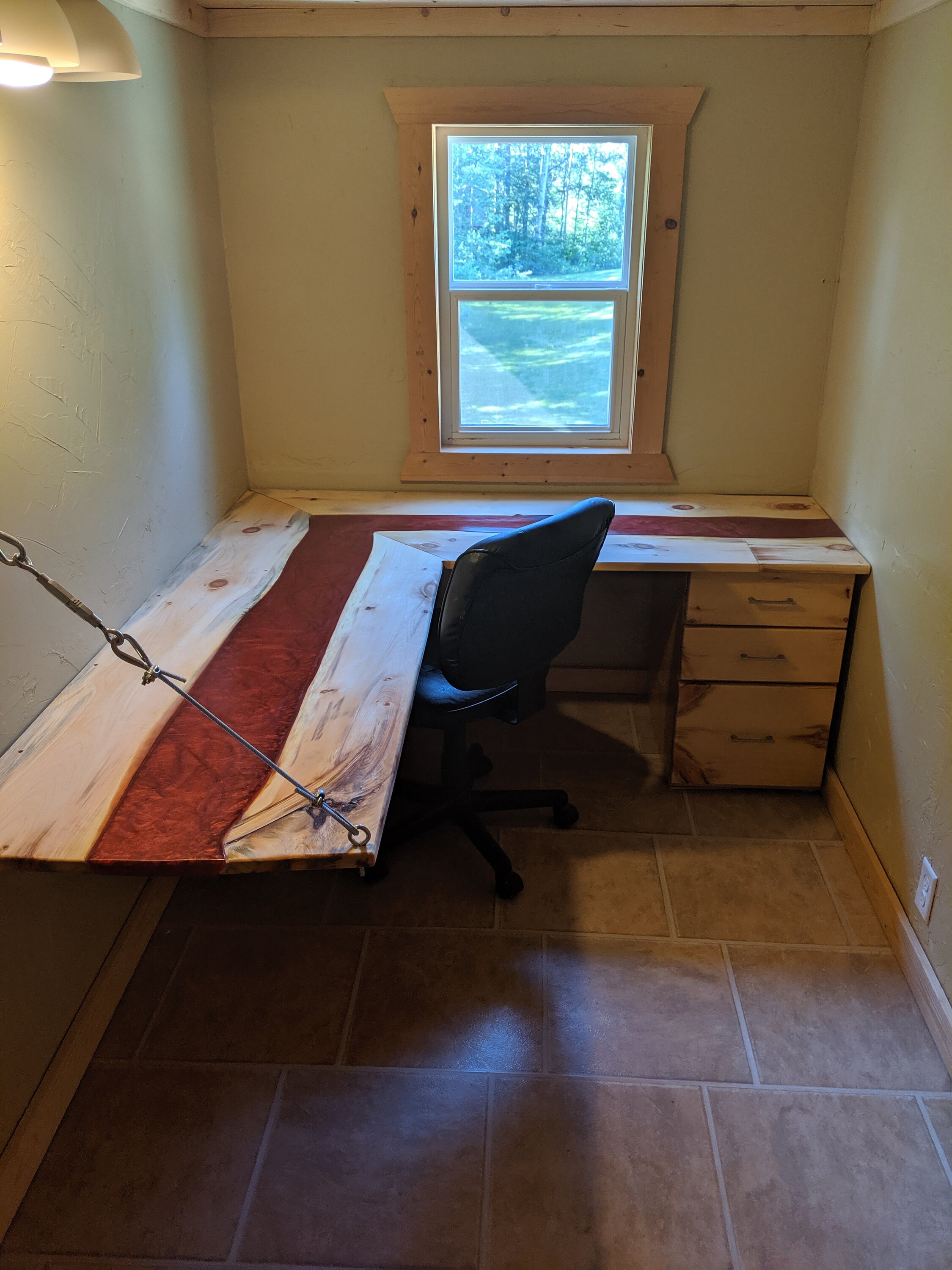 Floating Light up Resin River Table. Led Lights Make the Resin and ...