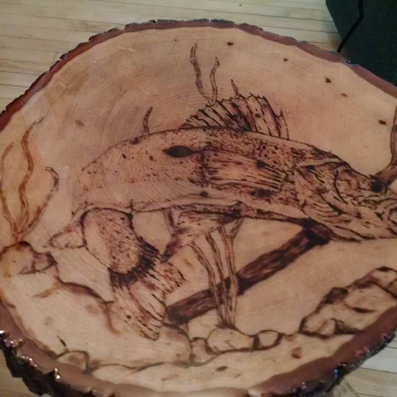 Epoxy Burned Wood Table - Etsy