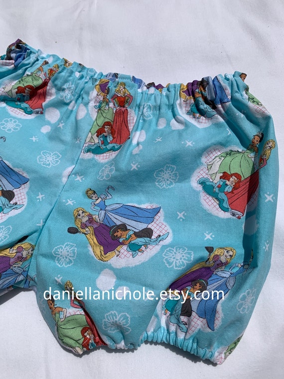 Disney Princess Blue Bloomer Shorts Size 2 Year - Etsy