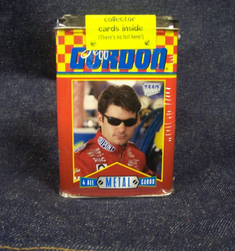 Vintage 1996 Jeff Gordon Metal Collector Cards | Etsy