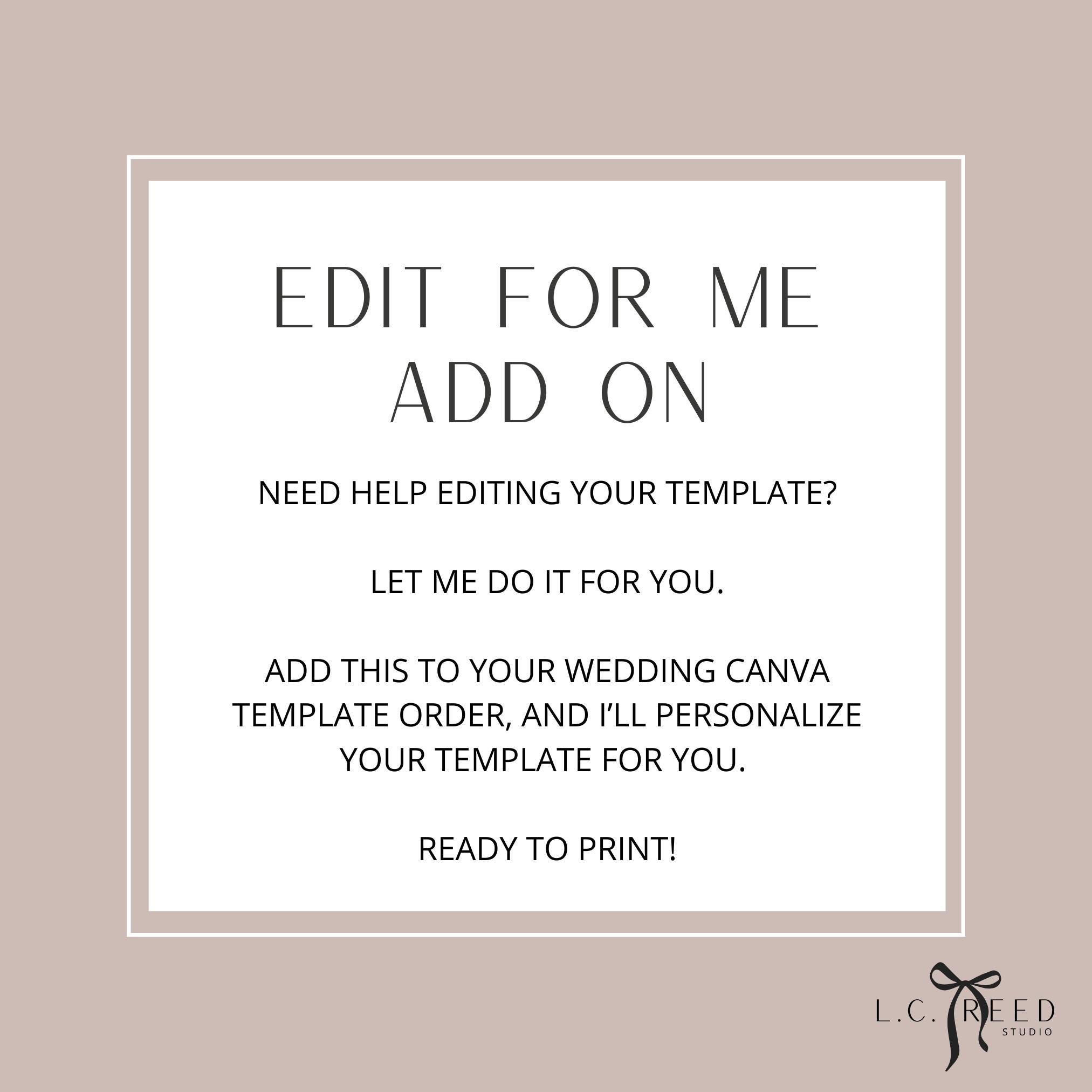 Modern Wedding Invitation Template - Editable Wedding Invitation Canva ...