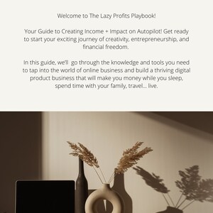 Done for You Lazy Profits Playbook Beginner Passive Income Master Resell Rights MRR PLR Canva ...