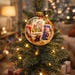 Vintage Postage Stamp Christmas Ornament – Handmade Holiday Ephemera ...