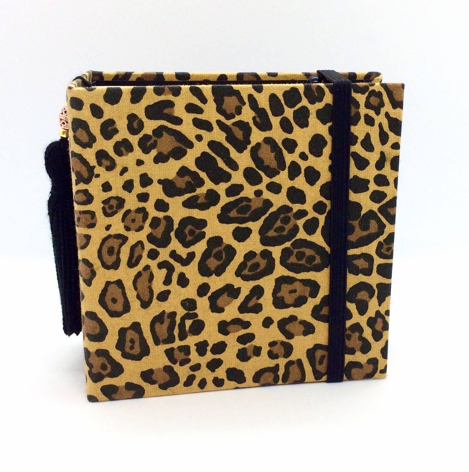 Matchbox Book Cheetah Fabric Print Altered Matchbox Journal - Etsy ...