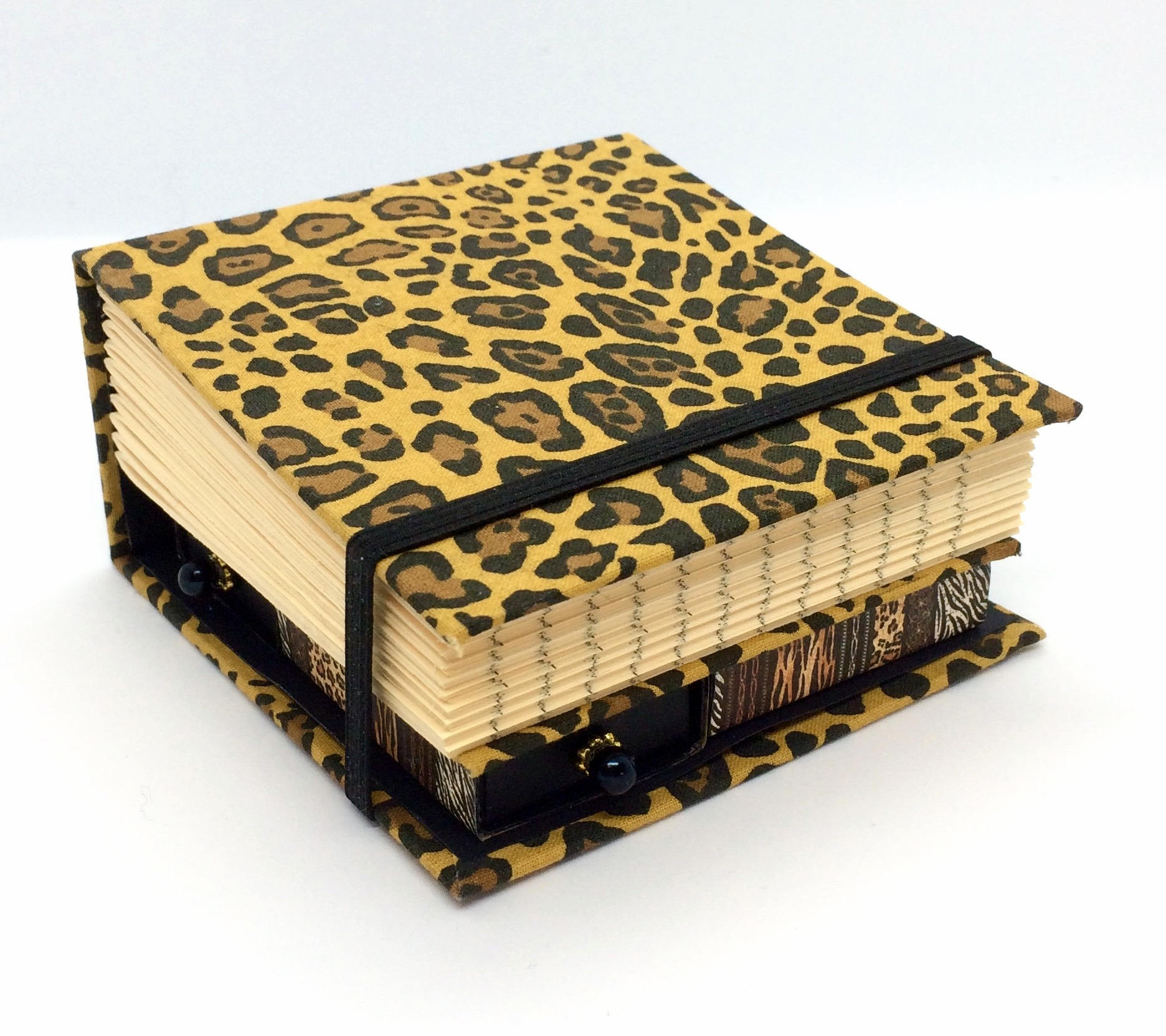 Matchbox Book Cheetah Fabric Print Altered Matchbox Journal - Etsy ...