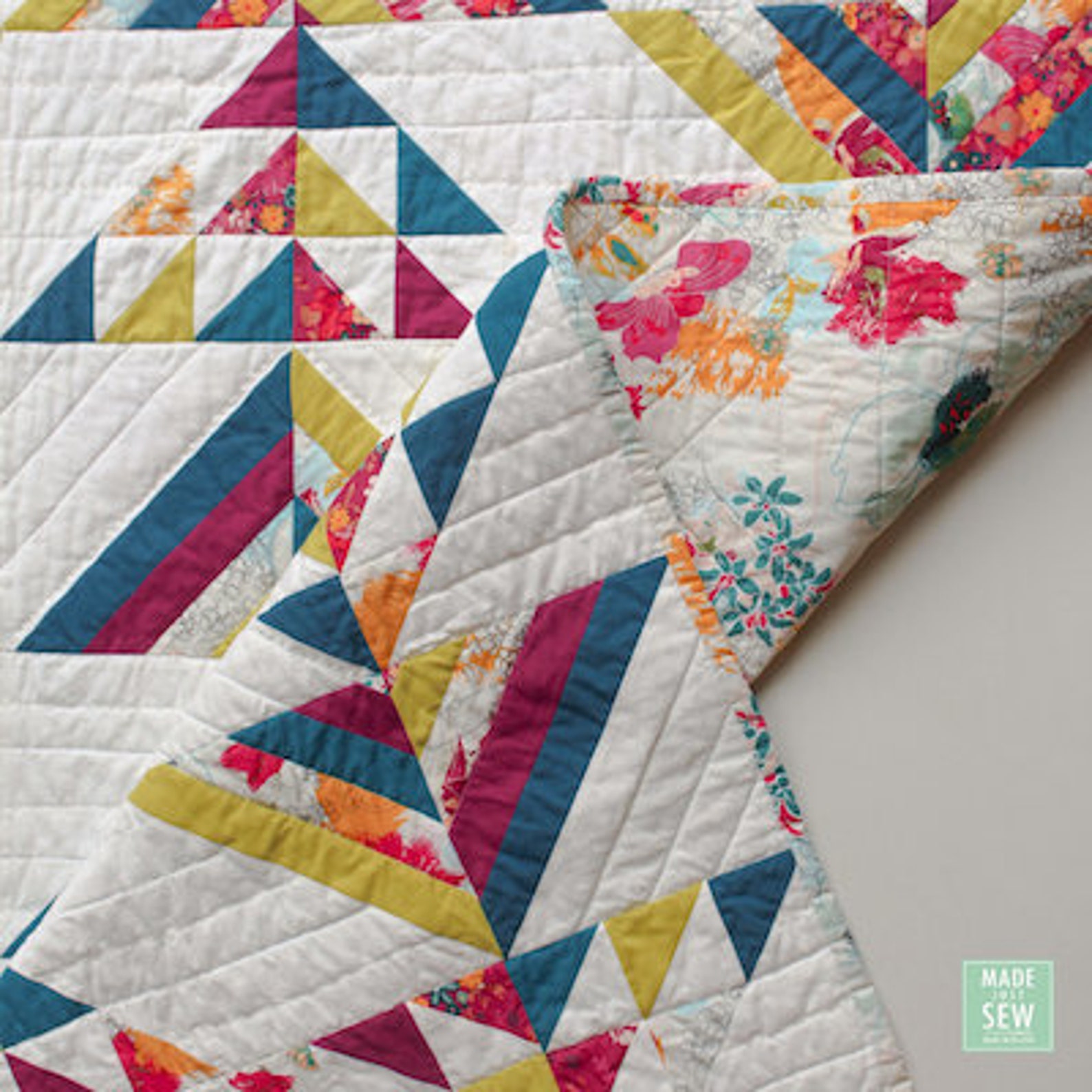 Retro Metro Quilt PDF Pattern, Instant Download, Modern Quilt Pattern ...