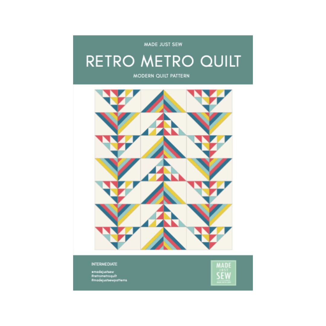 Retro Metro Quilt PDF Pattern, Instant Download, Modern Quilt Pattern ...