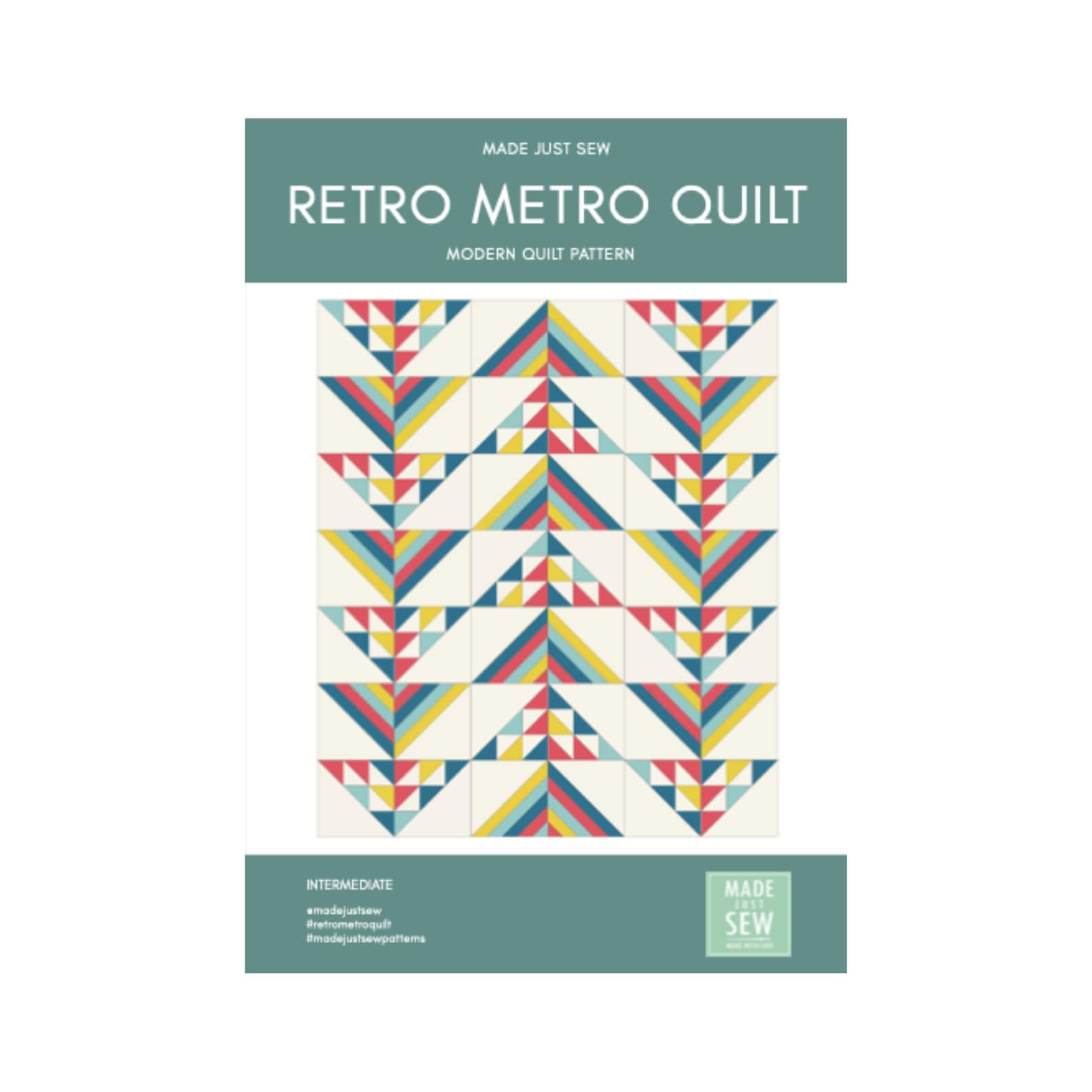 Retro Metro Quilt PDF Pattern, Instant Download, Modern Quilt Pattern ...