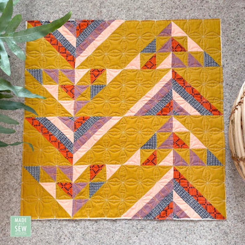 Retro Metro Quilt PDF Pattern Instant Download Modern Quilt | Etsy