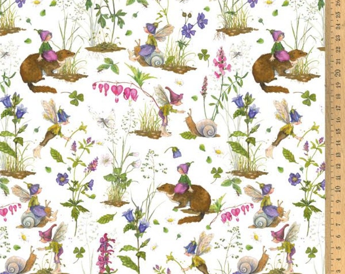 Acufactum Flower Elves in Purple Fat Quarter approx 18 X 30 - Etsy