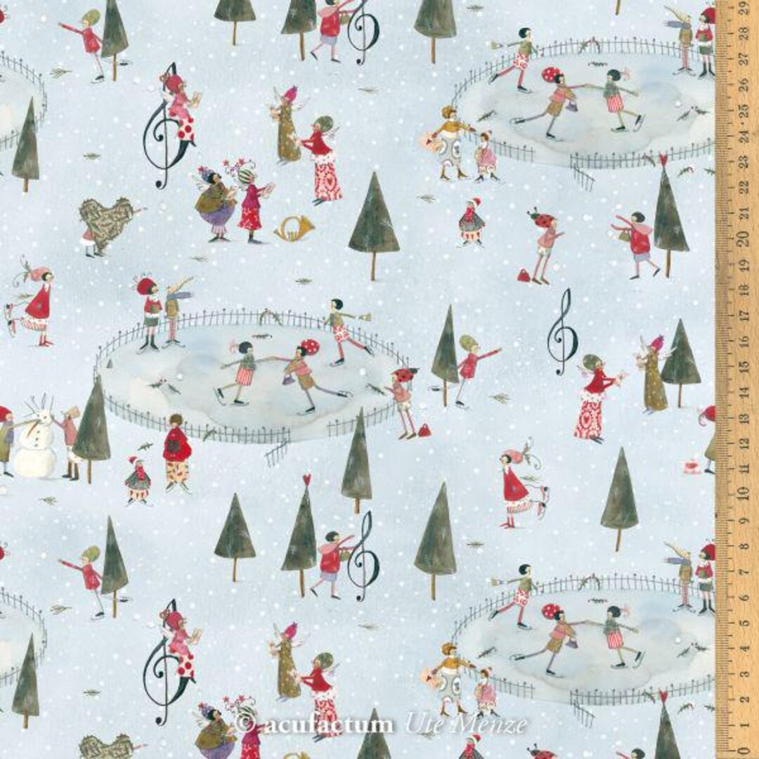 Acufactum - Winter Day - Fat Quarter (approx) 18" X 30" - Etsy