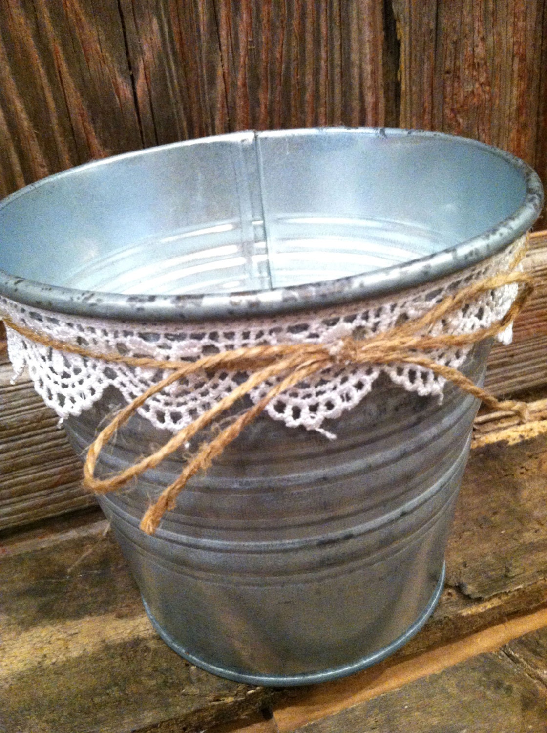 TIN PLANTER Customize Trim One 1 Vintage-inspired | Etsy