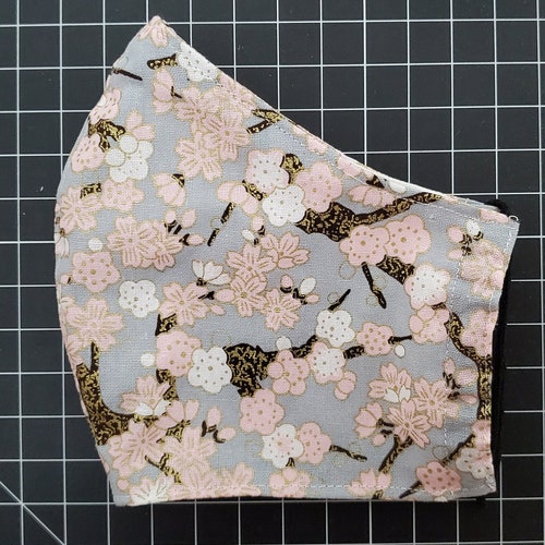Cherry Blossom Face Mask-japanese Design Inspired - Etsy