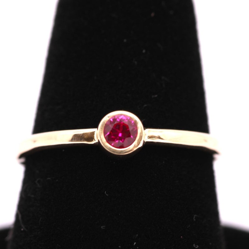 Gold Ruby Ring - Etsy