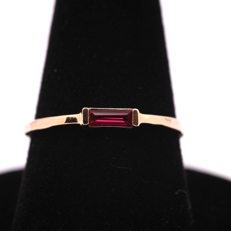 Gold Ruby Ring - Etsy