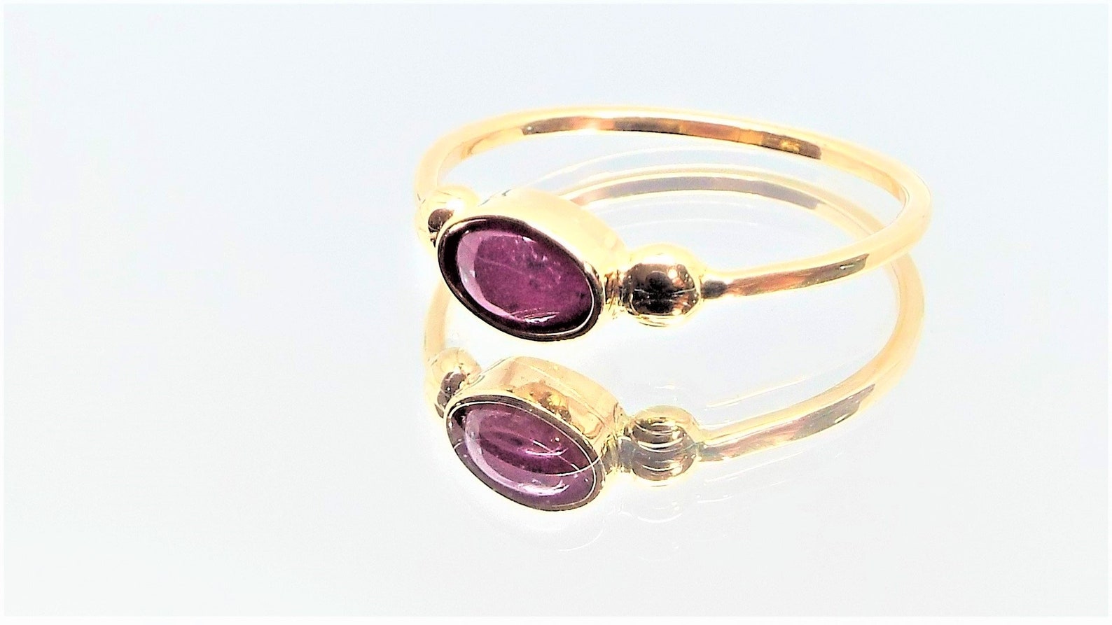 Solid 14k Gold Oval Ruby Ring 14k Gold Oval Ruby Cabochon Art | Etsy