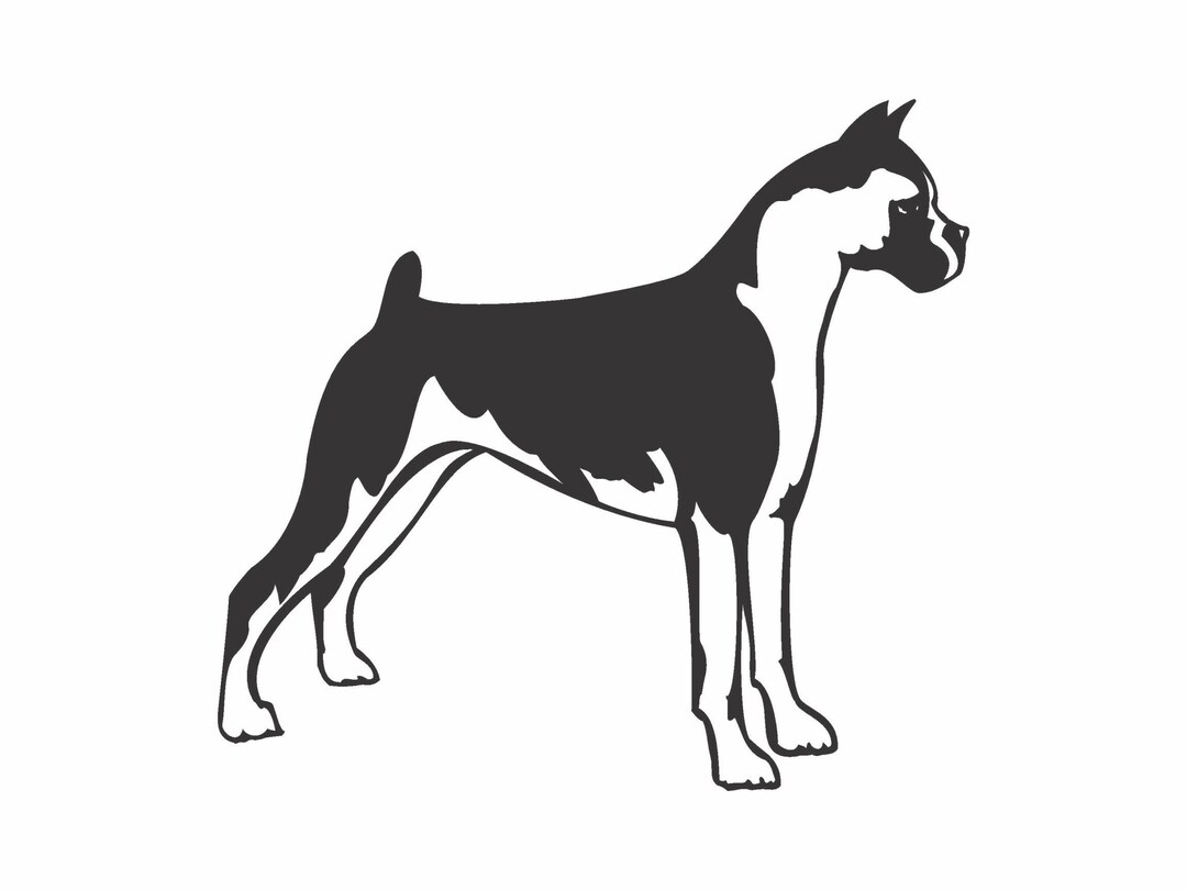 Boxer Decal Sticker, Vinyl Decal Great for Car Windows, Outdoor Vinyl ...