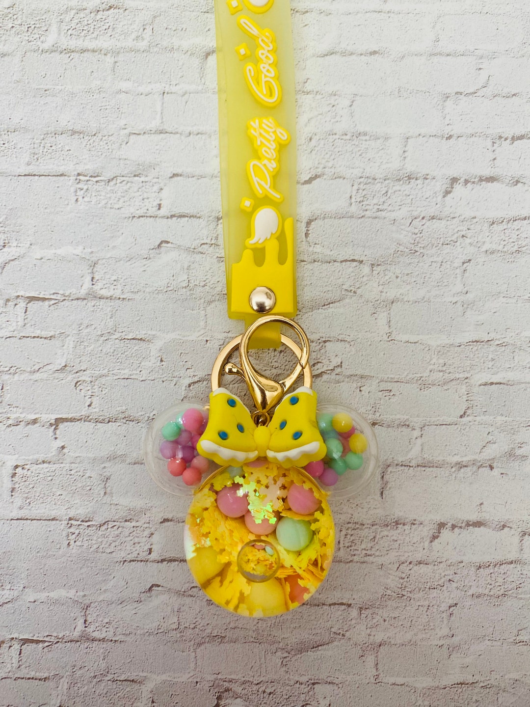 Cute Kawaii Liquid Keychain - Etsy