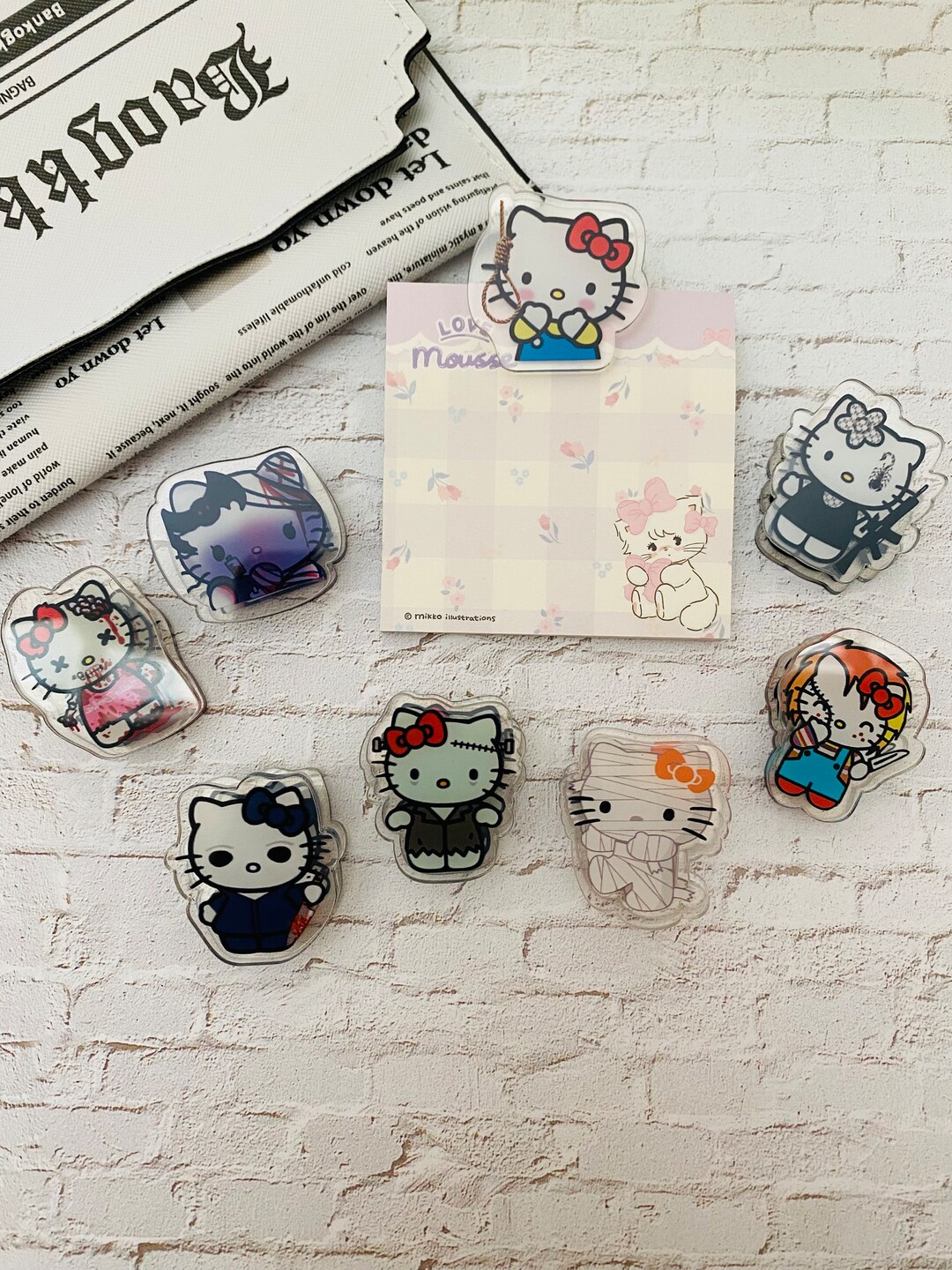 Kawaii Acrylic Clips - Etsy