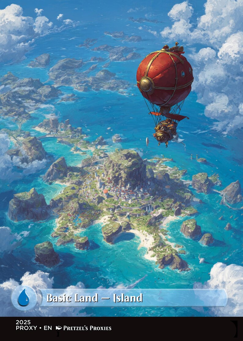 Sonic the Hedgehog Basic Lands | Island | MTG Proxy - Etsy