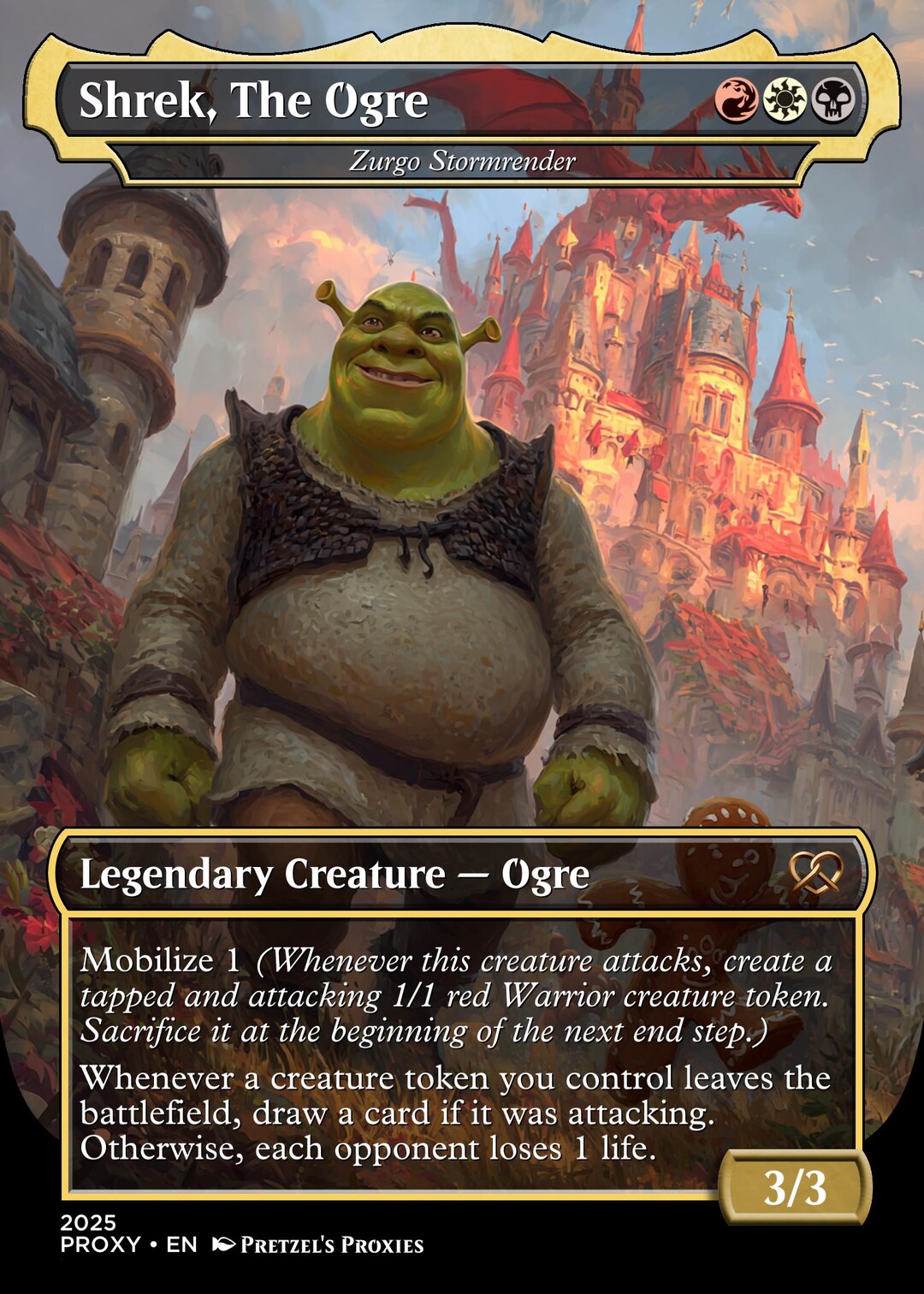 Shrek, the Ogre MTG Commander | Shrek Deck | Custom Matte or Glossy ...