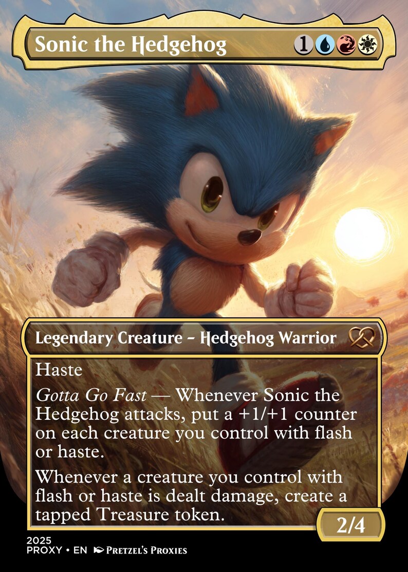 Sonic the Hedgehog Commander | MTG Proxy - Etsy