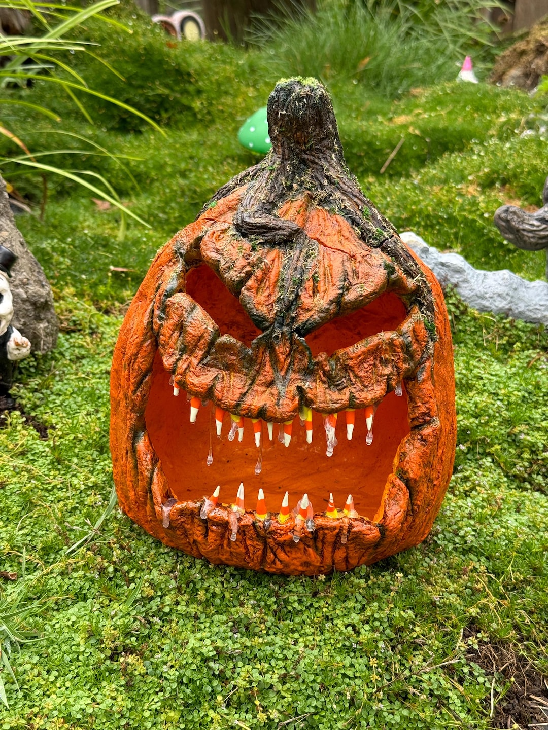 Sweet Frights: Paper Mache Clay Candy Corn Teeth Halloween Jack O ...