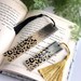Cheetah Bookmark, Resin Bookmark, Ombre Bookmark With Tassel, Glitter ...