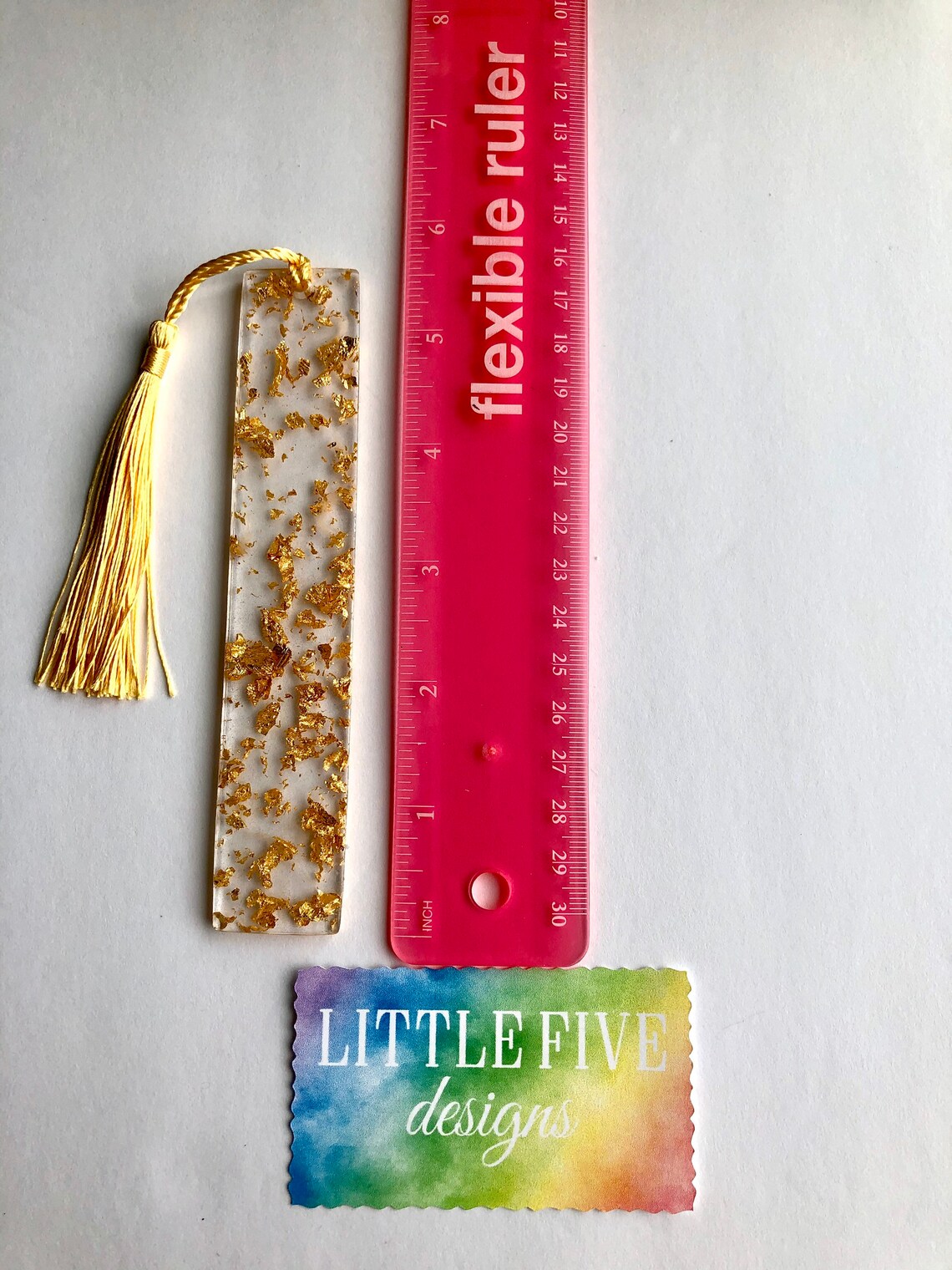 Gold Foil Bookmark Personalized Bookmark Gold Leaf Bookmark - Etsy