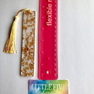 Gold Foil Bookmark Personalized Bookmark Gold Leaf Bookmark - Etsy