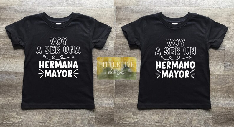 Voy A Ser Una Hermana Mayor / Hermano Mayor / Big Sister Shirt / Big ...