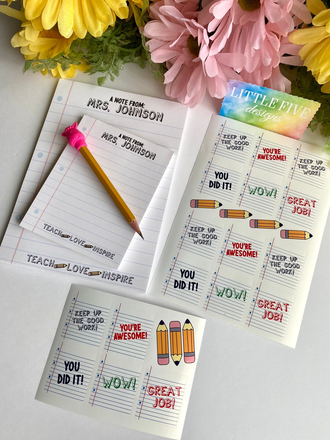 Personalized Notepad, Teacher Appreciation Gift Custom, Teacher Gift ...