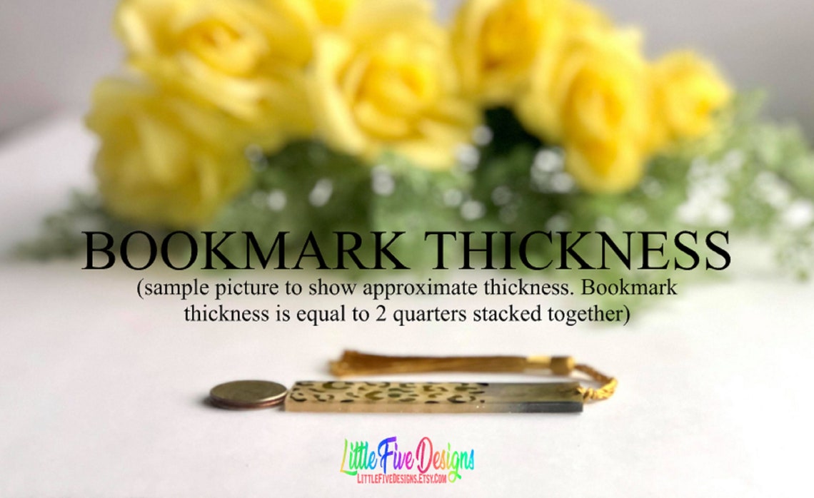 Cheetah Bookmark Resin Bookmark Ombre Bookmark With Tassel - Etsy