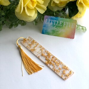 Gold Foil Bookmark Personalized Bookmark Gold Leaf Bookmark - Etsy