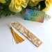 Gold Foil Bookmark Personalized Bookmark Gold Leaf Bookmark - Etsy