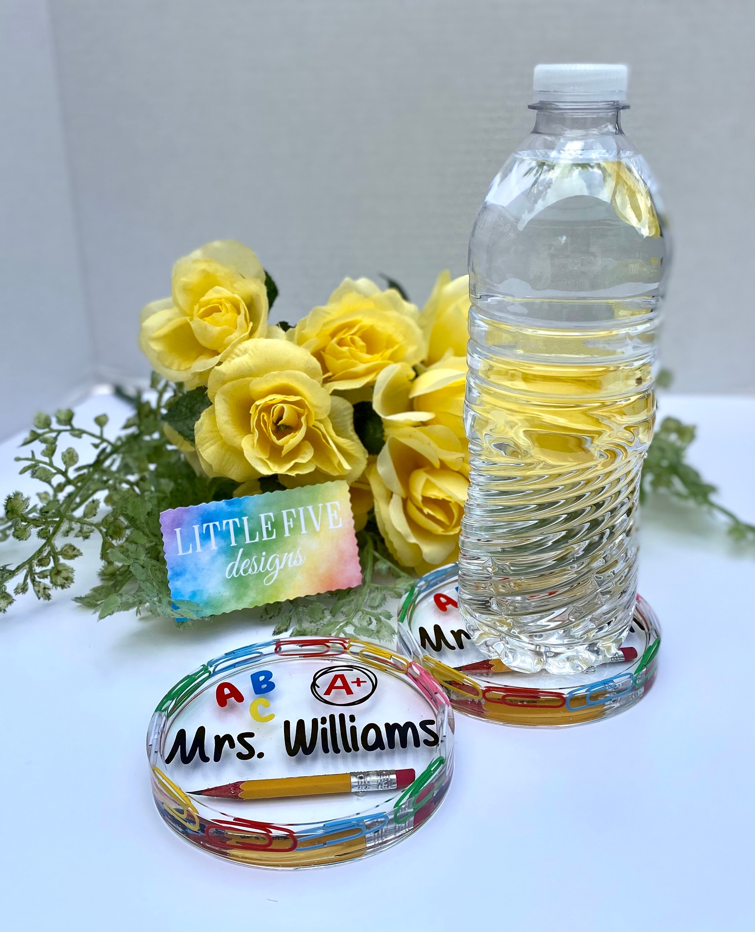 Teacher Appreciation Gift Custom Teacher Coaster Epoxy Resin - Etsy