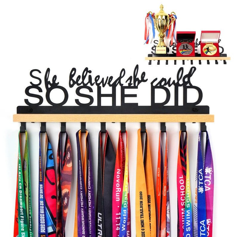 Medal Hanger Display Trophy Shelf Sports Medal Display Rack - Etsy