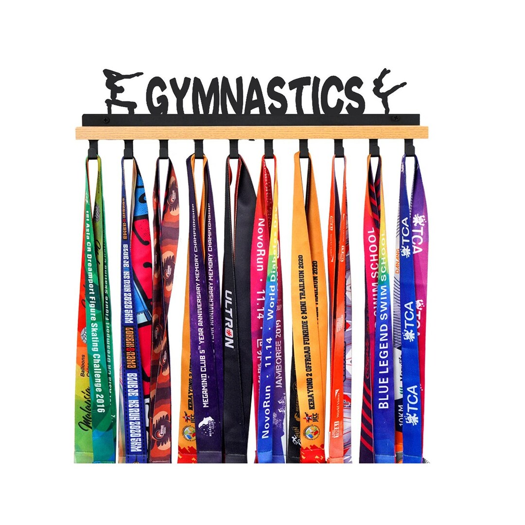Gymnastics Medal Hanger Display Trophy Shelf sports Medal Display Rack ...