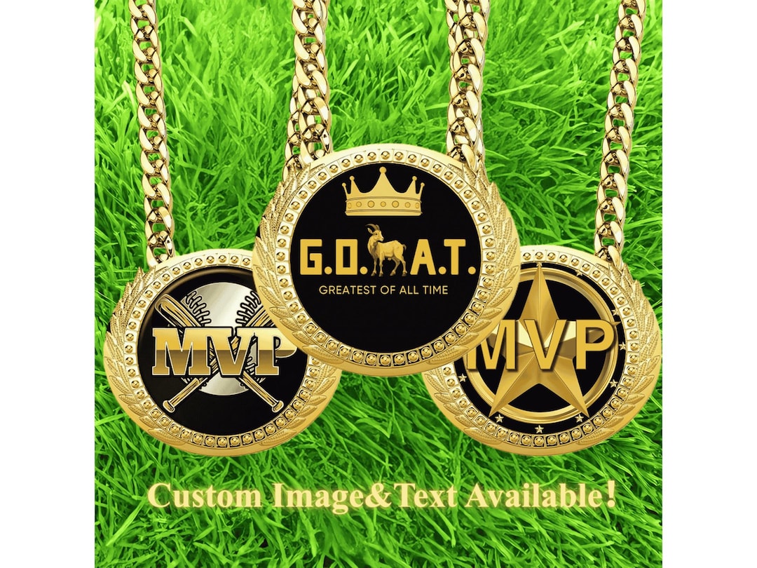 Personalized Gold Medal Chain – Custom Image & Text Award Necklace - Etsy