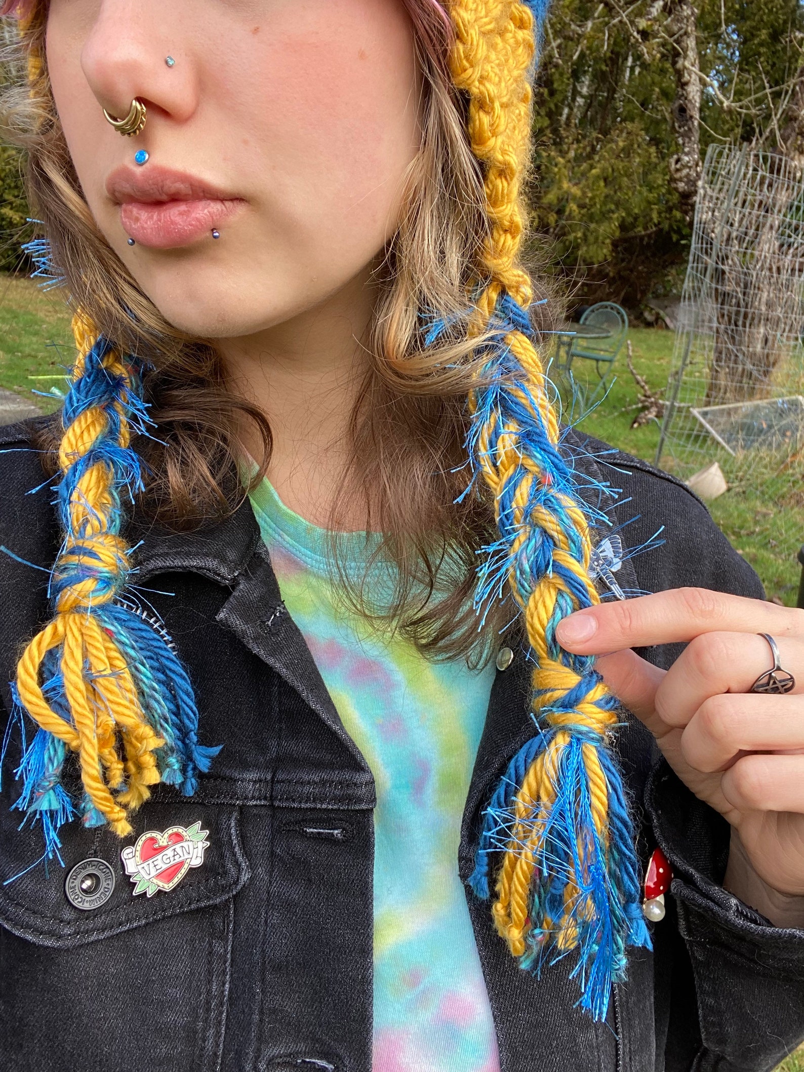 Faerie Tale Bonnet Blue & Gold - Etsy