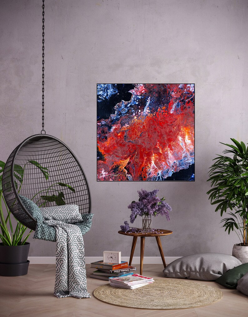 BOLD ABSTRACT ART Bright Visual Print Abstract Wall Art - Etsy