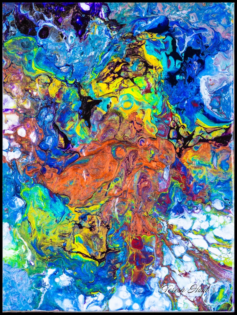 ABSTRACT ART SET Vivid Abstract Art Modern Art Set - Etsy