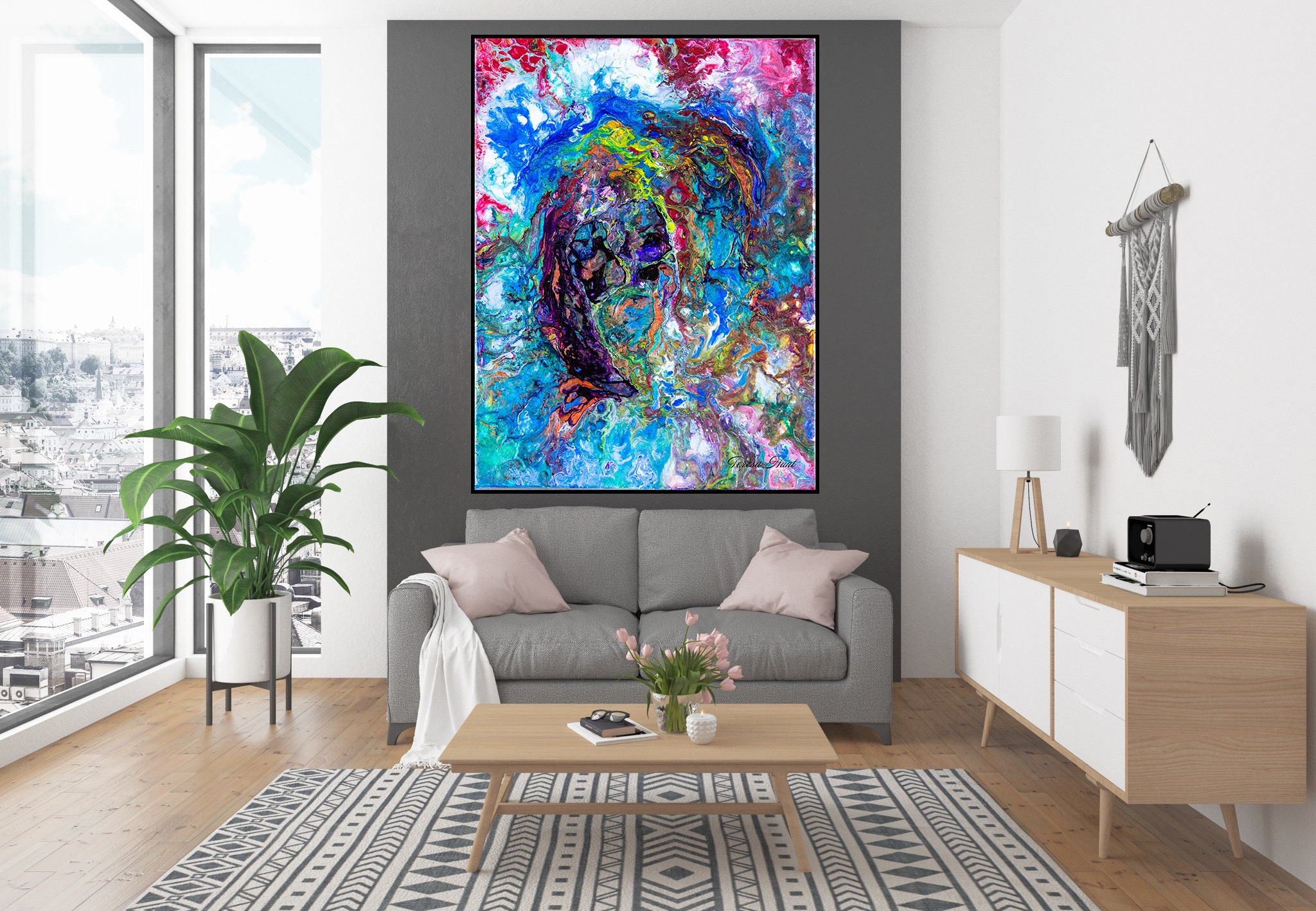 ABSTRACT ART Vivid Abstract Art Modern Art Visual Canvas Art Abstract ...