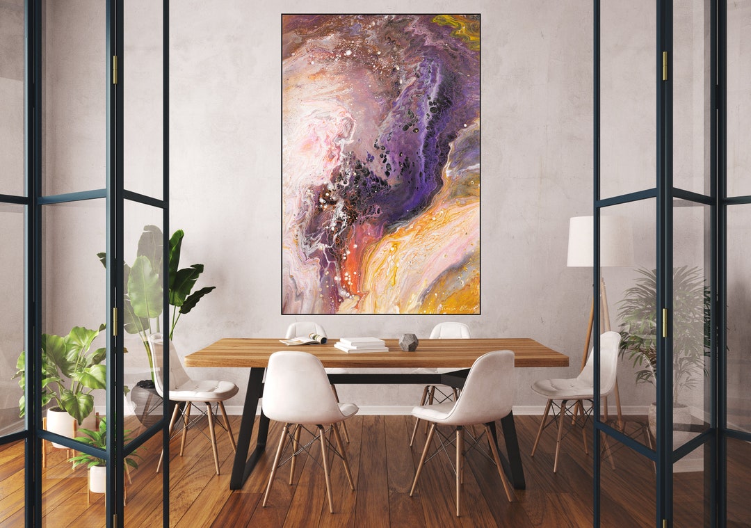 Modern Cosmo Large Wall Art Galaxy Abstract Artwork Outer - Etsy