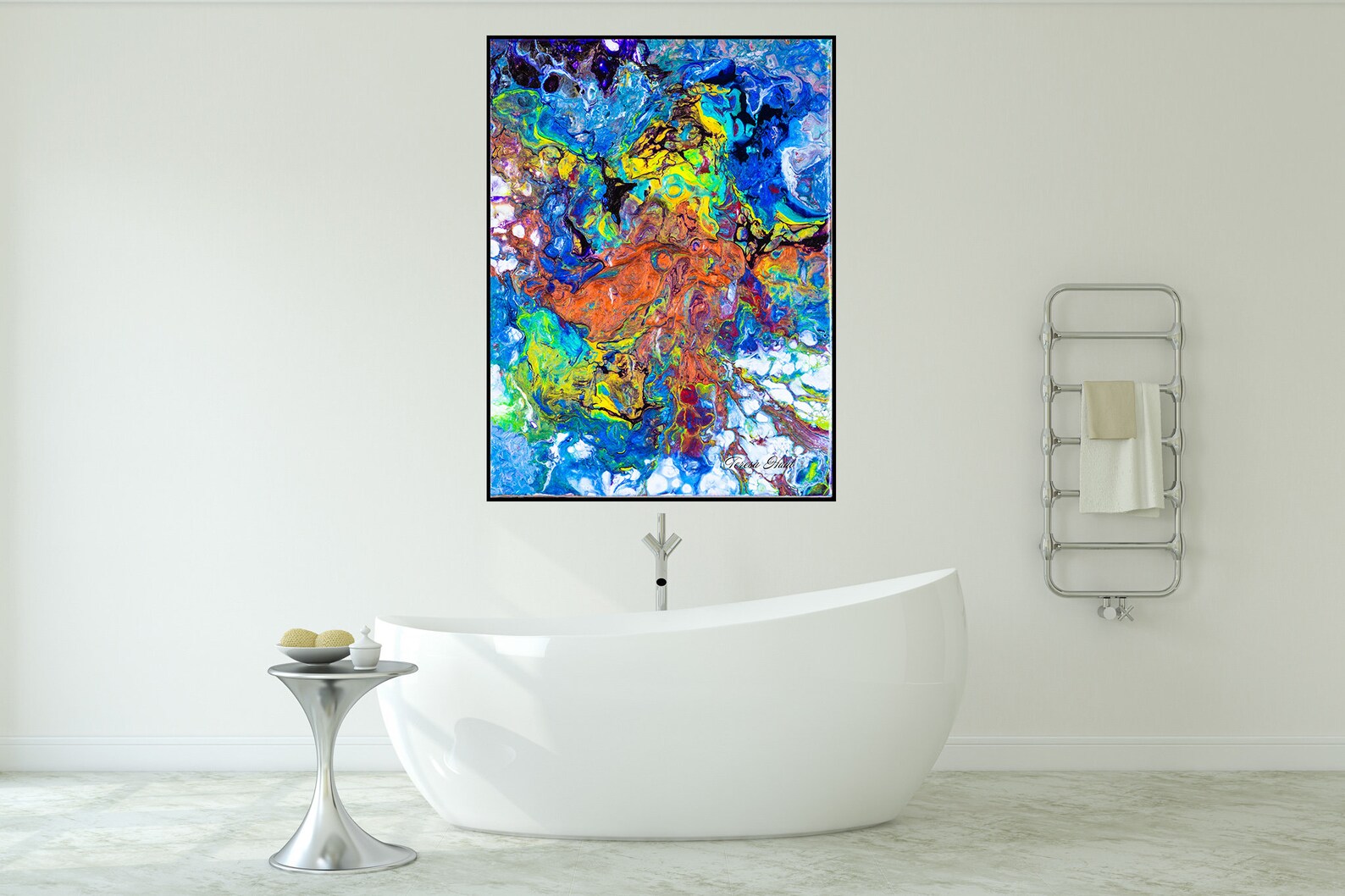 ABSTRACT ART Vivid Abstract Art Modern Art Visual Canvas - Etsy